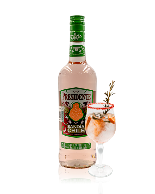 BRANDY PRESIDENTE SANDIA CON CHILE 700ML – El Maridaje Licorería