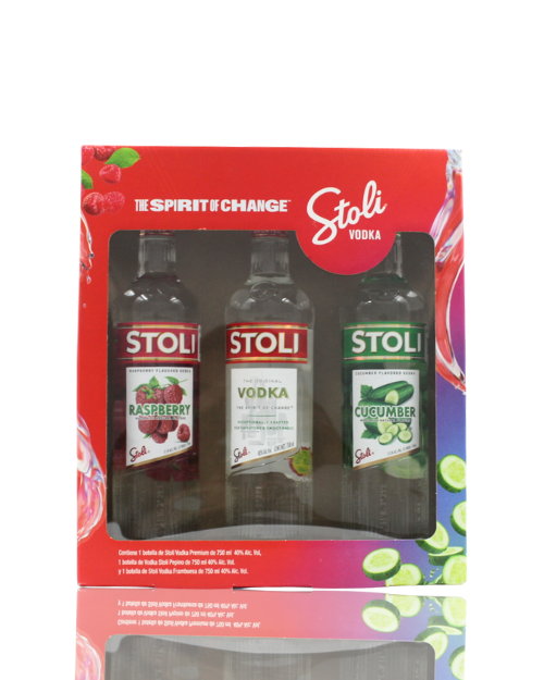 VODKA STOLI ORIGINAL RASPBERRY Y CUCUMBER PACK – El Maridaje Licorería