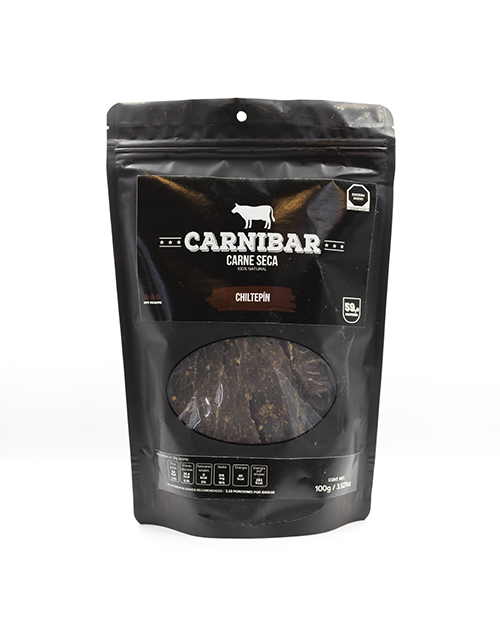 CARNE SECA CARNIBAR CHILTEPIN 100G – El Maridaje Licorería