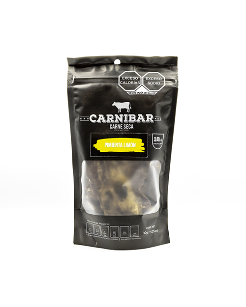 CARNE SECA CARNIBAR PIMIENTA LIMON 30G – El Maridaje Licorería