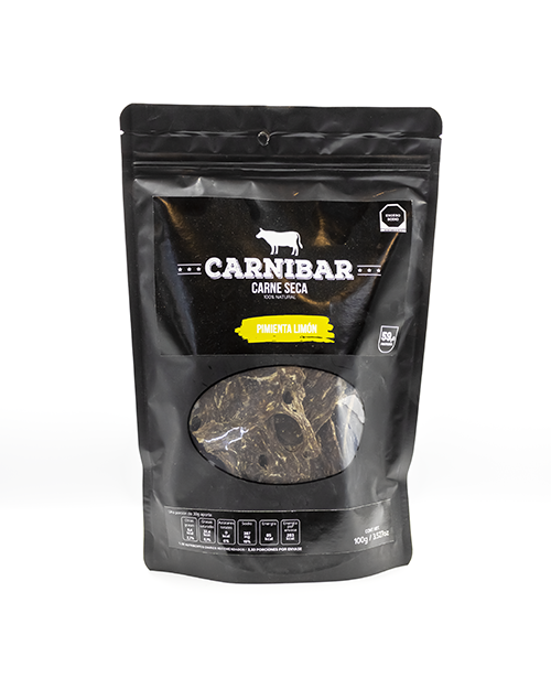 CARNE SECA CARNIBAR PIMIENTA LIMON 100G – El Maridaje Licorería